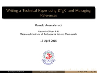 LaTeX-Presentation | PDF | Desktop Publishing | Computer Software and ...