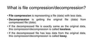 LZ77 and LZ78 Compression Algorithms | PPT