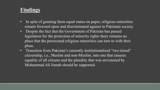 Minorities in Pakistan | PPTX