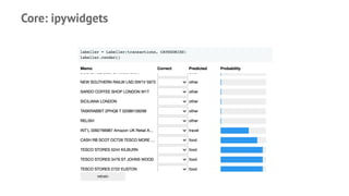 Jupyter widgets for human in the loop data science | PPT
