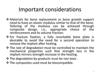 application of composite material in biomedical fild | PPTX