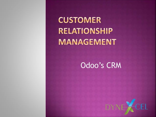 Odoo Crm Pptx