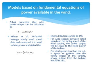 Wind power prediction Techniques | PDF