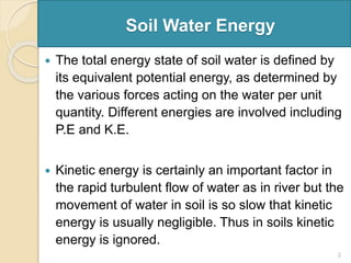 Soil Water Energy Concept | PPT