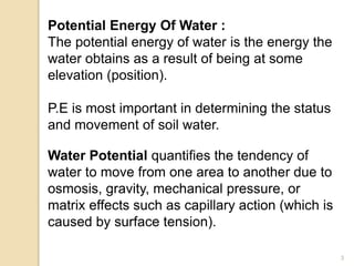 Soil Water Energy Concept | PPT