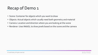 TampereJS June 2018 - Easy 3d drawing with three.js