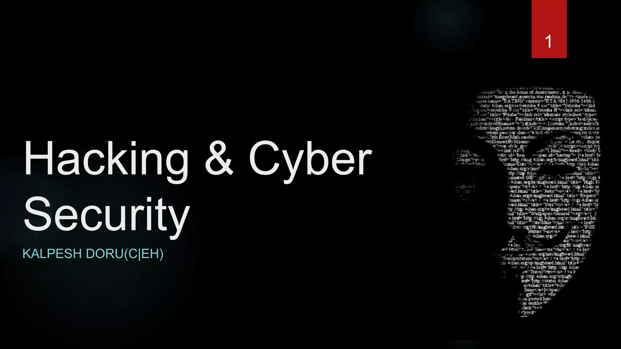 Hacking and Cyber Security. | PPTX