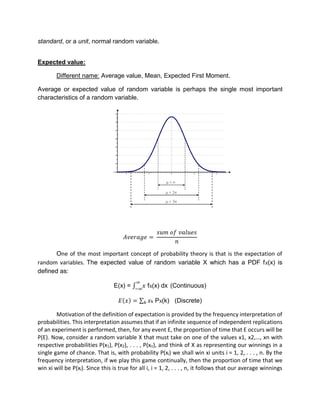 Probability and Statistics | PDF