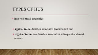 hemolytic uremic syndrome | PPTX