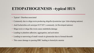 hemolytic uremic syndrome | PPTX