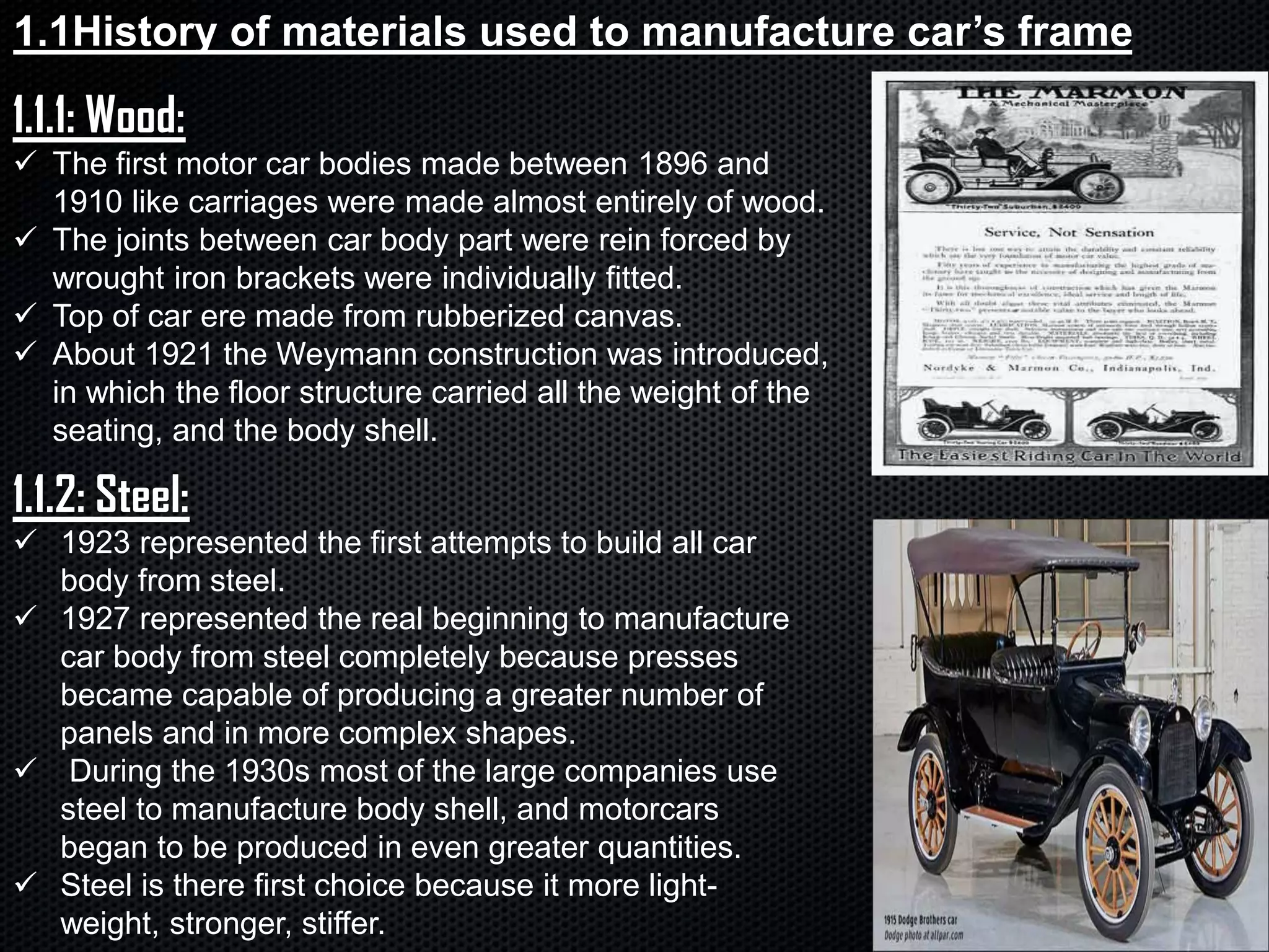 Material selection for automotive frame | PDF