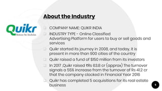 A Study of Recruitment and Selection At Quikr Internship ppt. | PPTX ...