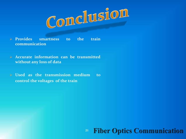 Fiber optic used in modern trains | PPTX | Rail Travel | Travel Type