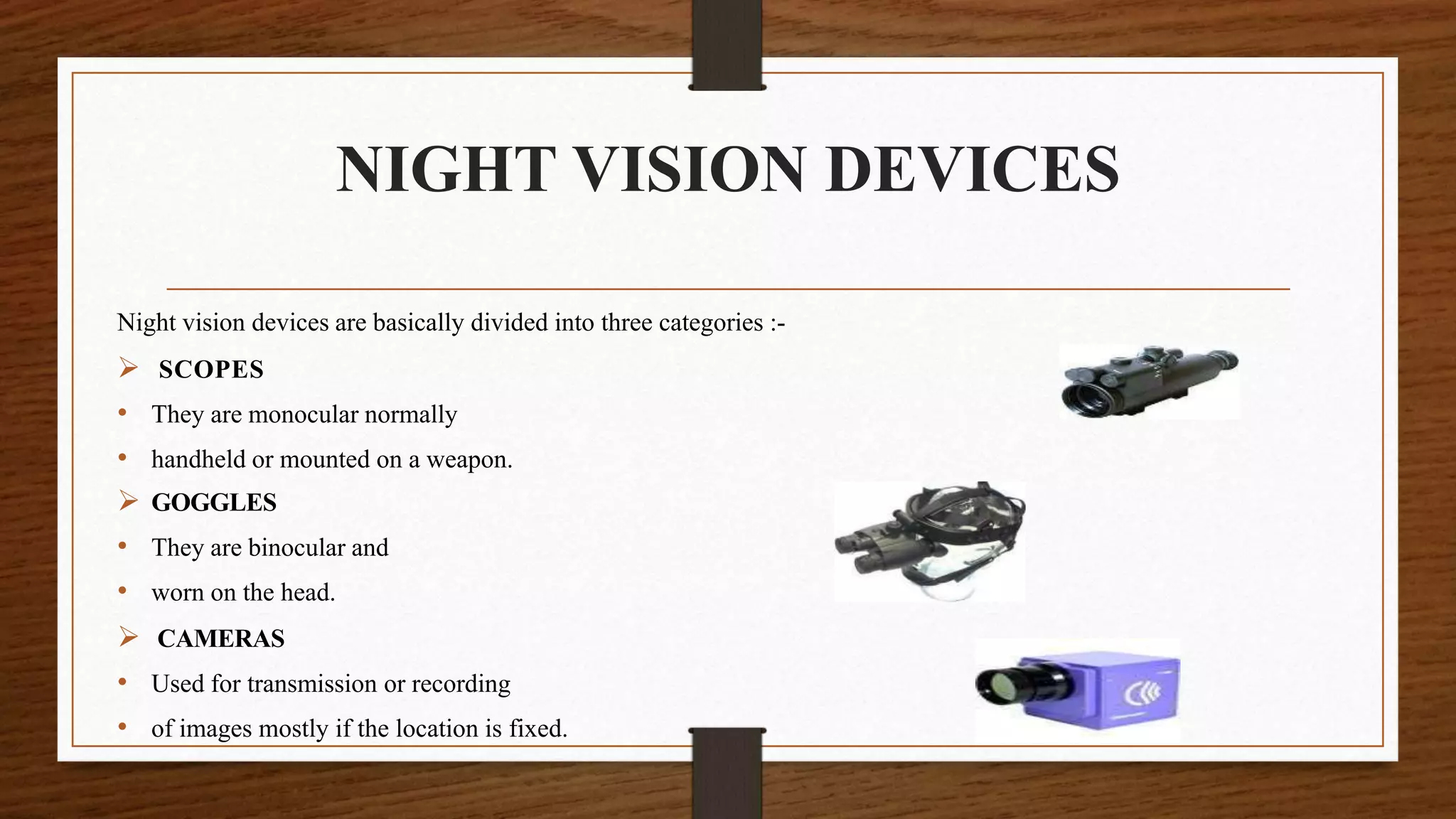 Night Vision Technology | PPTX