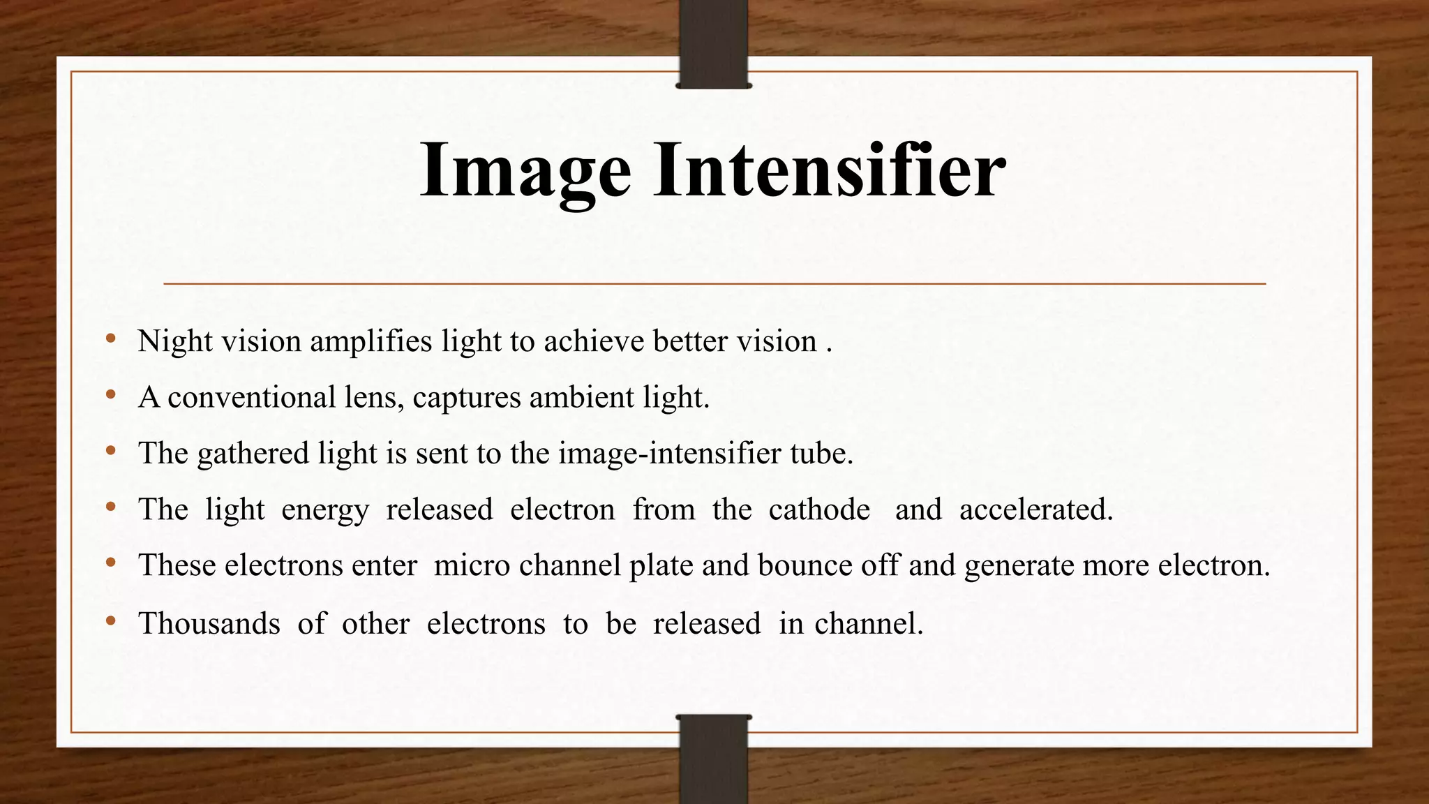 Night Vision Technology | PPTX