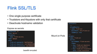 Deploying a secured Flink cluster on Kubernetes | PPT