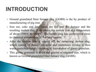 Study on properties of concrete by partially replacing cement with GGBS ...