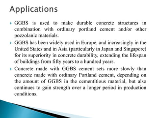 Study on properties of concrete by partially replacing cement with GGBS ...