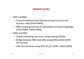 Business Rules Separation and Reuse Using MDA, OWL and AspectJ | PPT