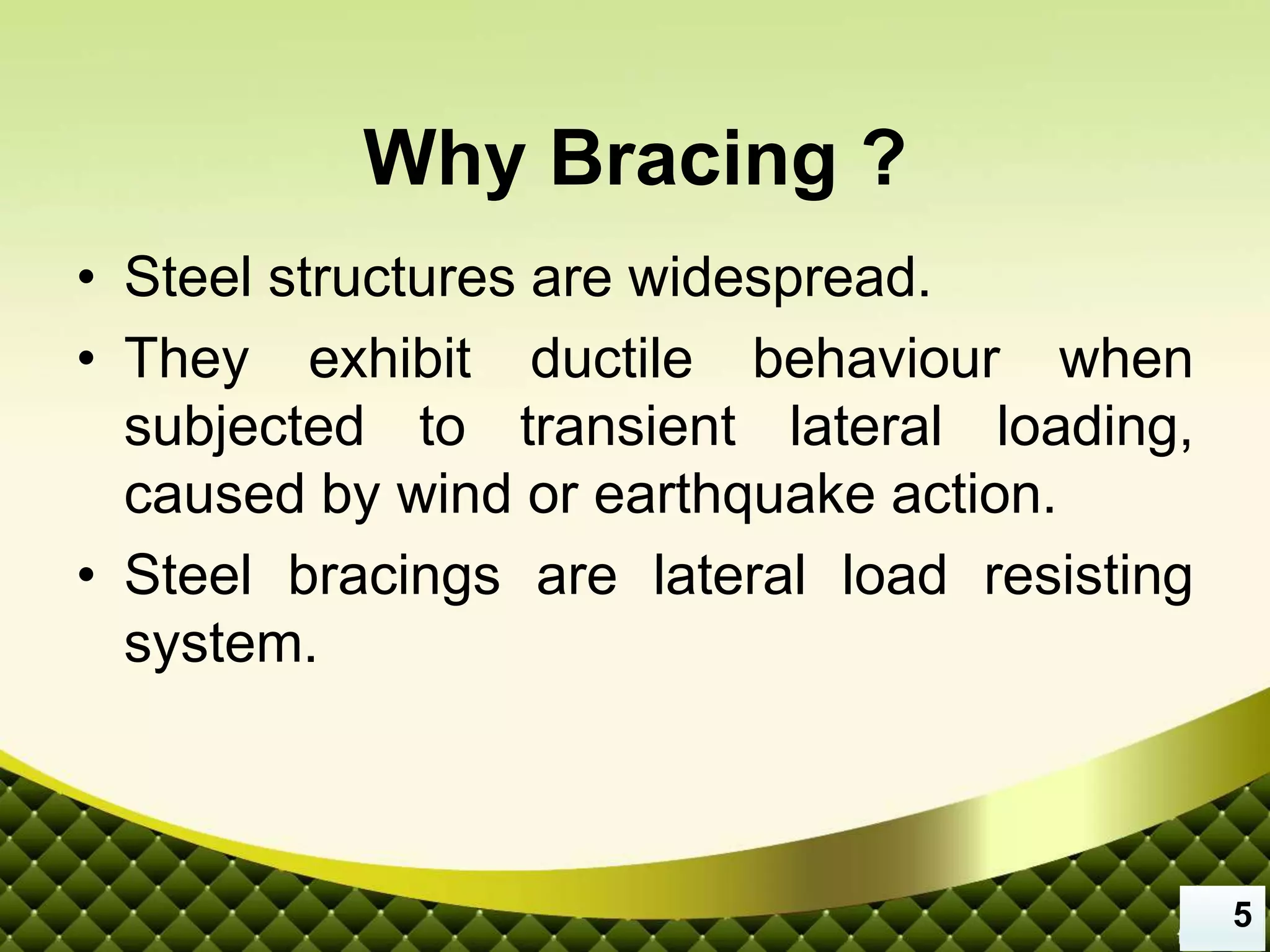 BRACED STEEL FRAMES IN EARTHQUAKE | PPTX
