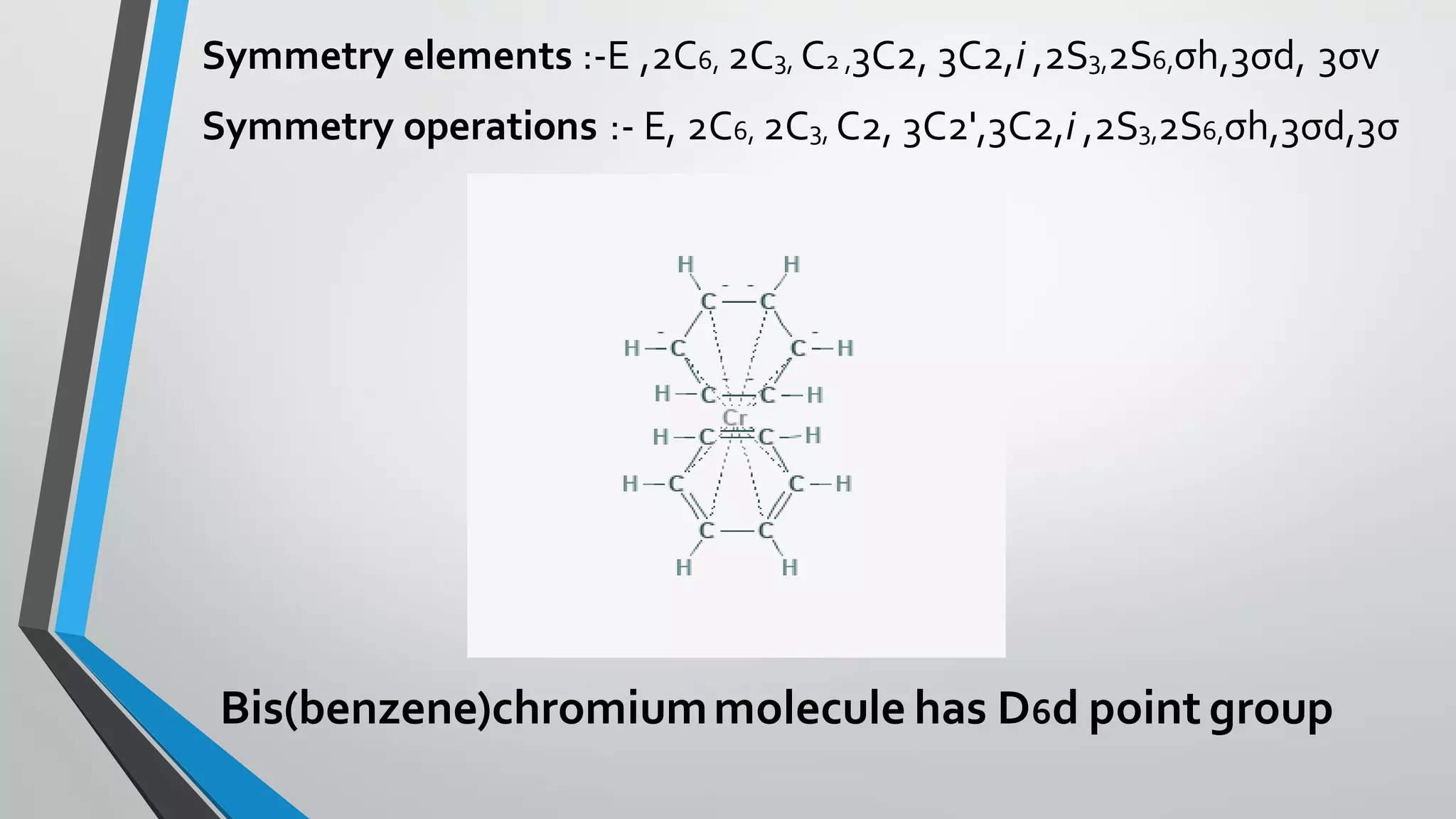 Point Group Borazine and Bis(benzene)chromium | PDF