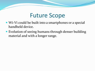 WiVi Technology | PPTX | Technology & Computing