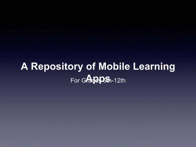 There's an App For That! | PPT