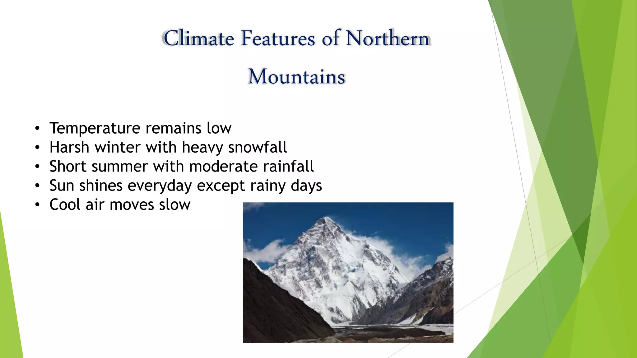 Importance And Comparison Between Northern And Western Mountains of ...