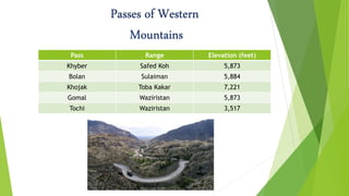 Importance And Comparison Between Northern And Western Mountains of ...