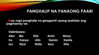 Rodelyn Albacite- Panghalip | PPTX