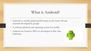 Scope of Android and Future Work | PPTX