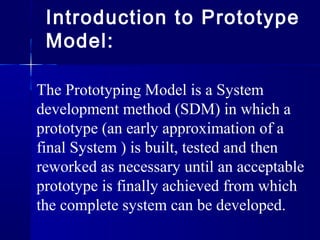 Waterfall, Incremental and prototyping model | PPT