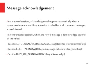 Messaging Frameworks using JMS | PPT