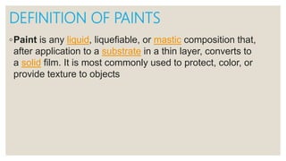 Study of Soil and Paint | PPTX