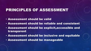 principles and strategies of assessment | PPTX