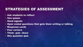 principles and strategies of assessment | PPTX
