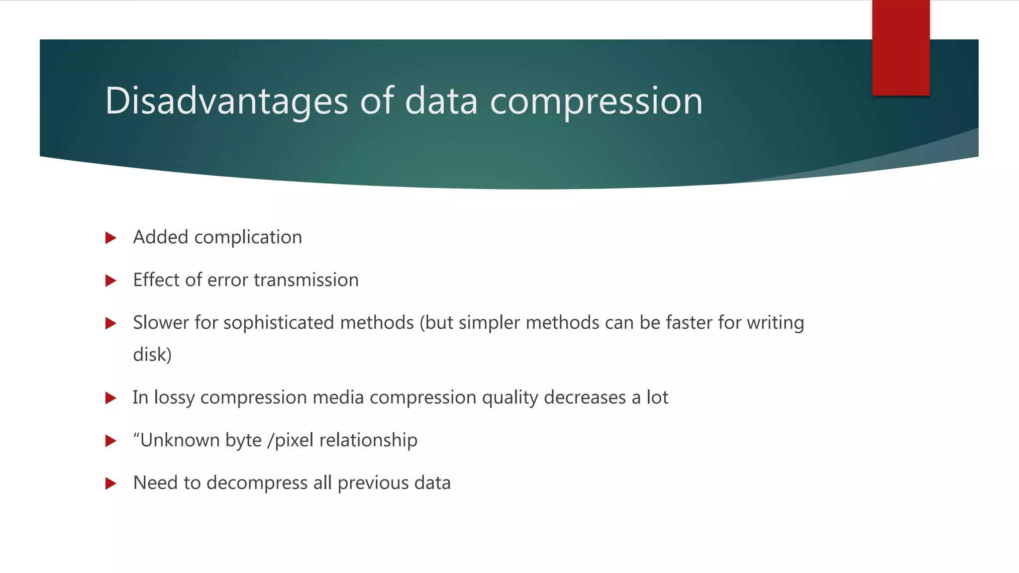 Comparison between Lossy and Lossless Compression | PPTX