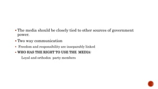 Communist/soviet theory of press | PPTX