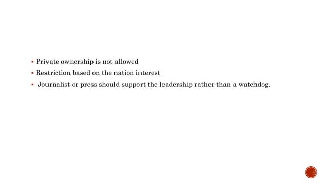 Communist/soviet theory of press | PPTX | Political Issues & policy ...