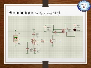 Temparature sensor relay switching circuit | PPTX