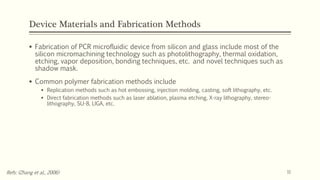 Microfluidic PCR Devices for DNA Amplification Presentation | PPTX