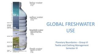 Global Freshwater Use | PPT