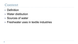 Global Freshwater Use | PPT