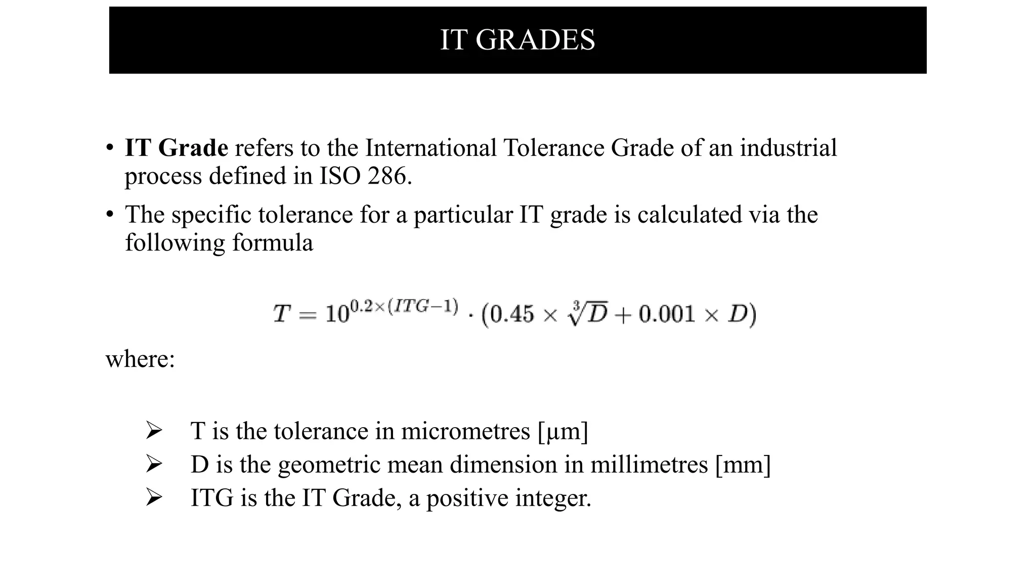 process capability and IT grades | PPTX