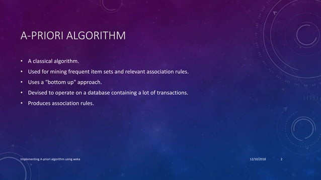 Association Rule Mining Using Weka Pptx Databases Computer Software And Applications