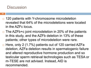 Insight into AZF region of y chromosome and male infertility | PPTX