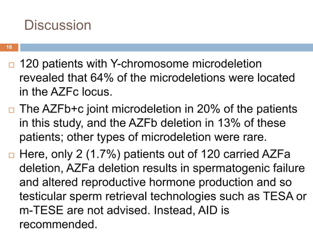 Insight into AZF region of y chromosome and male infertility | PPTX