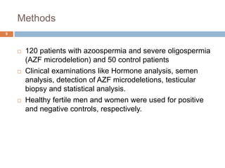 Insight into AZF region of y chromosome and male infertility | PPTX