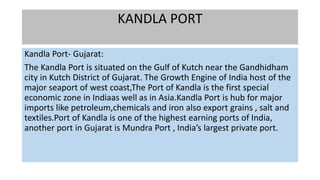 Role of Ports and Harbors in Indian Economy | PPTX