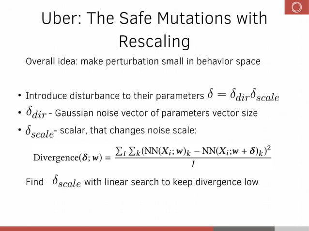 «Evolution strategies in reinforcement learning», Borys Tymchenko. | PPT